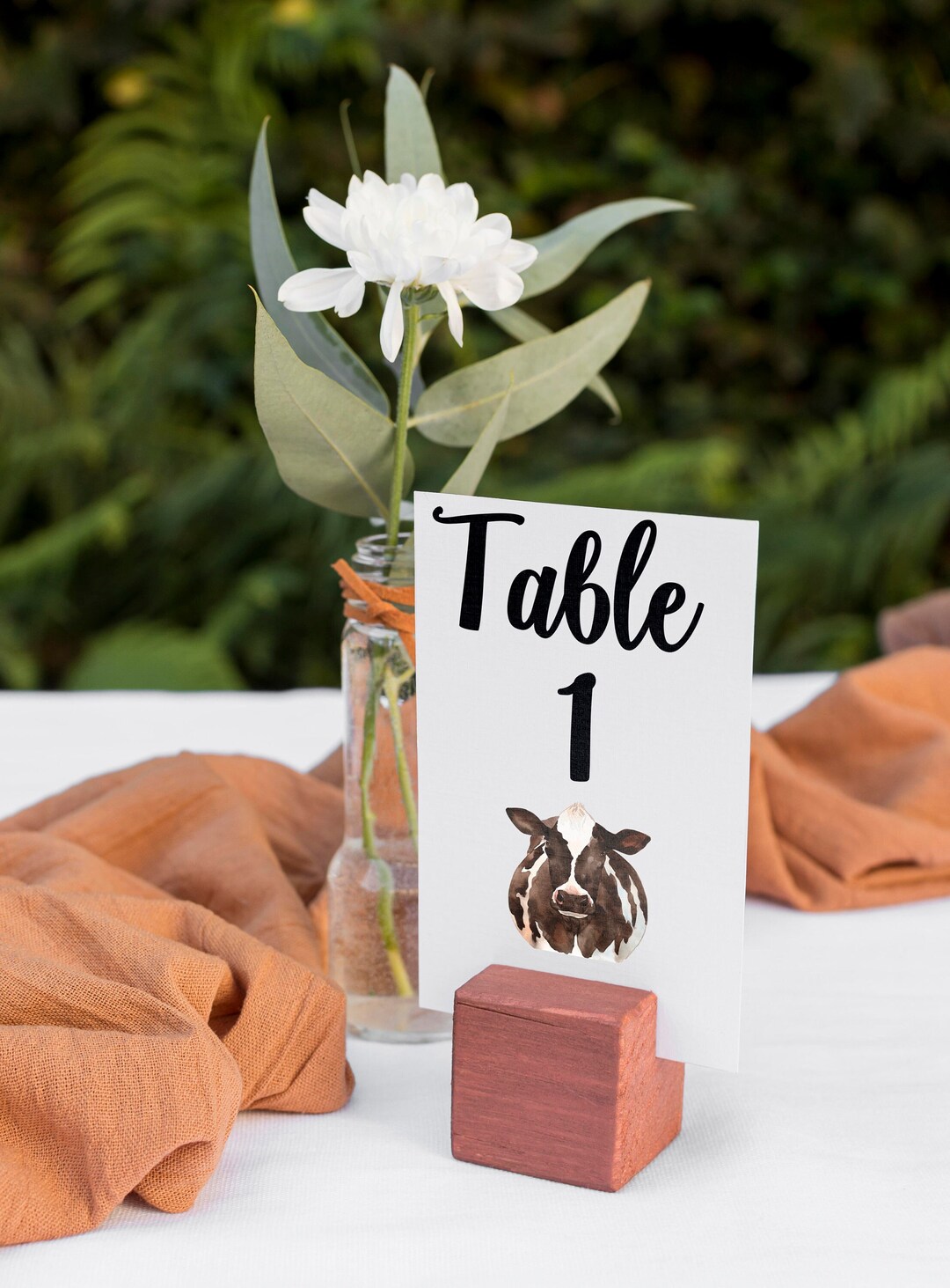 Cow Table Numbers/barn Wedding Table Numbers/farm Wedding Table Numbers ...