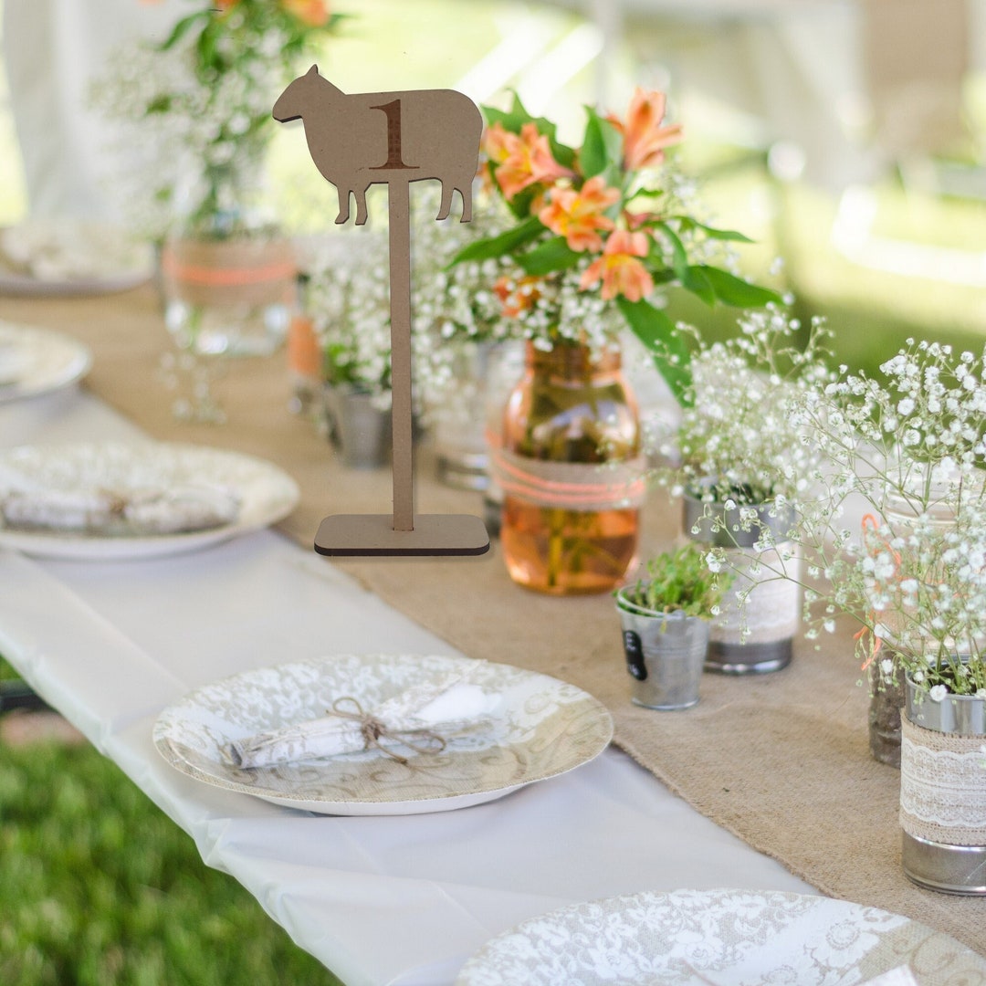 Sheep Table Numbers/country Theme Wedding Table Numbers/farm Wedding ...