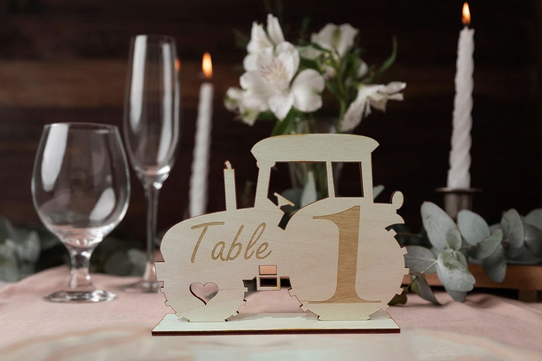 Tractor Wedding Table Numbers/country Theme Wedding Table Numbers/farm ...