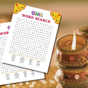 Diwali Word Search, Diwali Activity, Diwali Party Game, Printable ...
