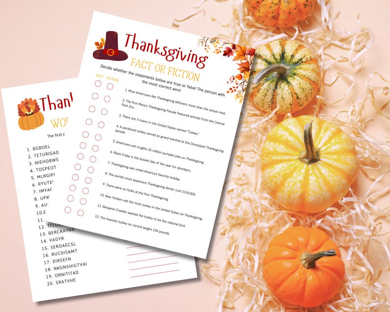 Thanksgiving Games Bundle | Thanksgiving Games Printable | Thanksgiving ...