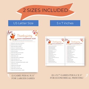 Thanksgiving Selfie Scavenger Hunt, Adult Scavenger Hunt, Thanksgiving ...