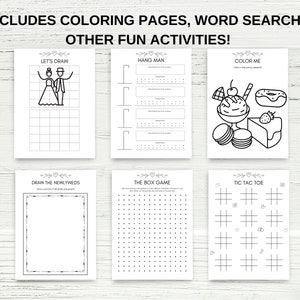 Wedding Activity Book for Kids | Wedding Coloring Book | Personalized ...