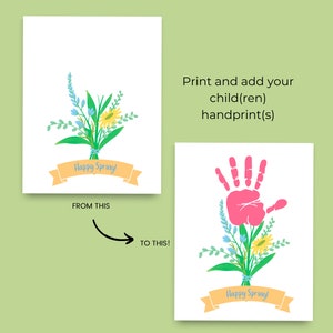 Flower Handprint | Flower Handprint Craft | Spring Handprint Art ...