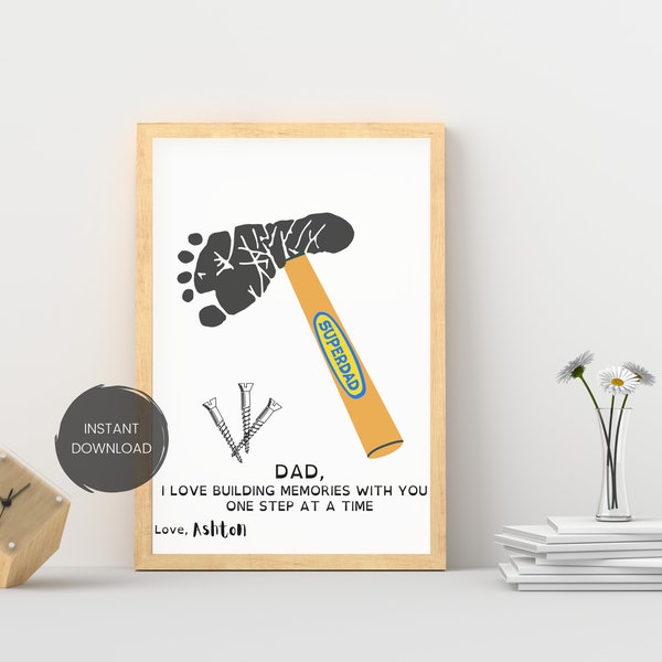 Hammer Footprint Art - Etsy