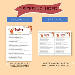 Thanksgiving Trivia, Thanksgiving Game, Thanksgiving Games Adult ...