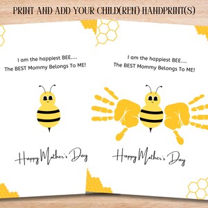 DIY Handprint Mothers Day Gift | Handprint Keepsake for Mom | Kids ...