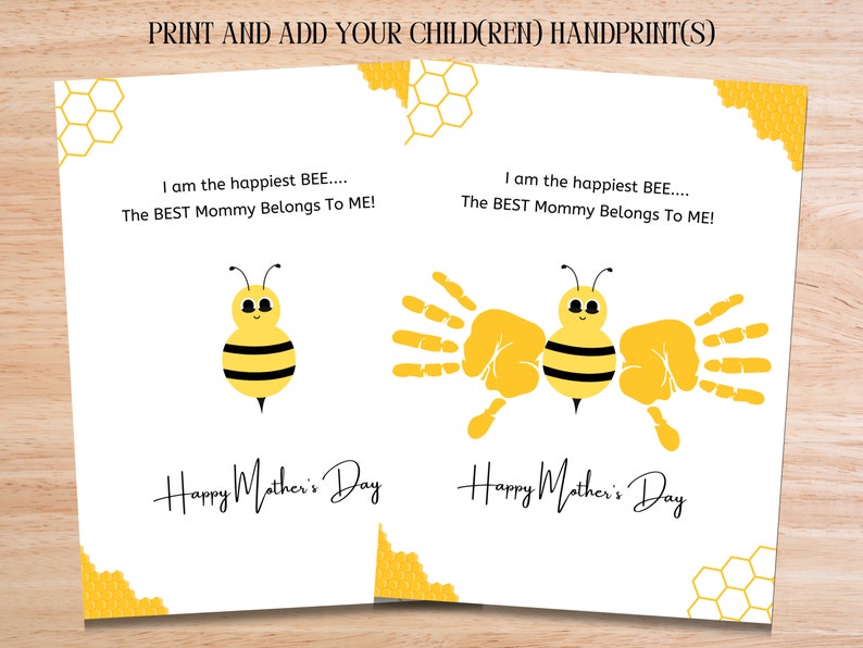 DIY Handprint Mothers Day Gift | Handprint Keepsake for Mom | Kids ...