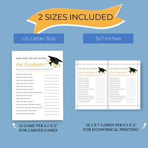 How Well Do You Know the Graduate Game | Graduation Party Game ...