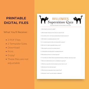 Halloween Superstition Quiz | Halloween Party Games | Halloween ...