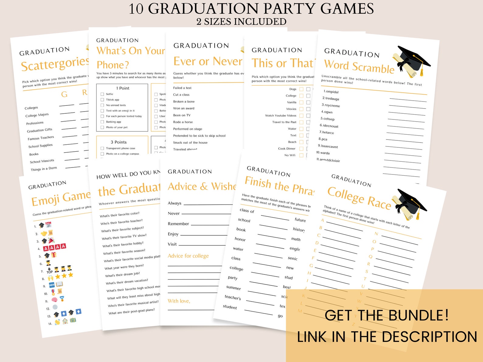 Graduation Finish the Phrase Graduation Games Printable - Etsy