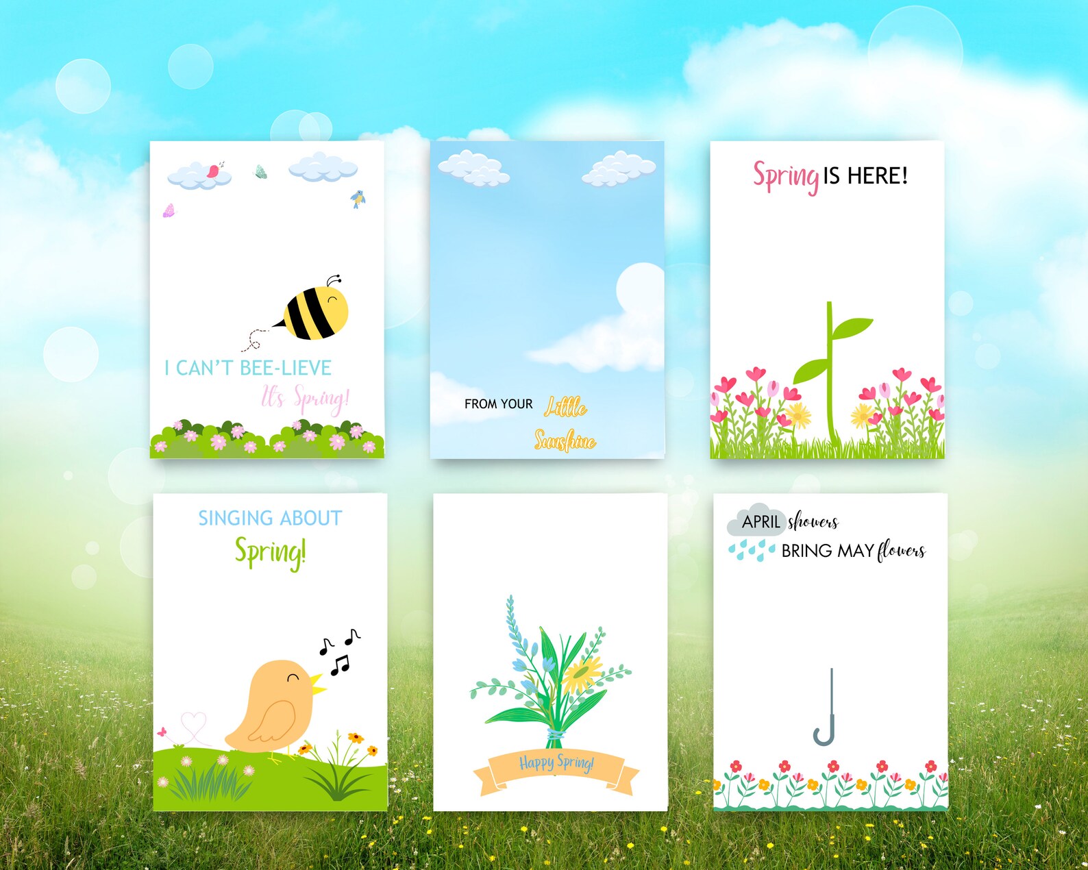 Spring Handprint | April Handprint | Happy Spring Printable | Spring ...