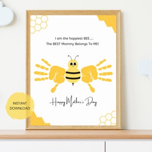 DIY Handprint Mothers Day Gift | Handprint Keepsake for Mom | Kids ...