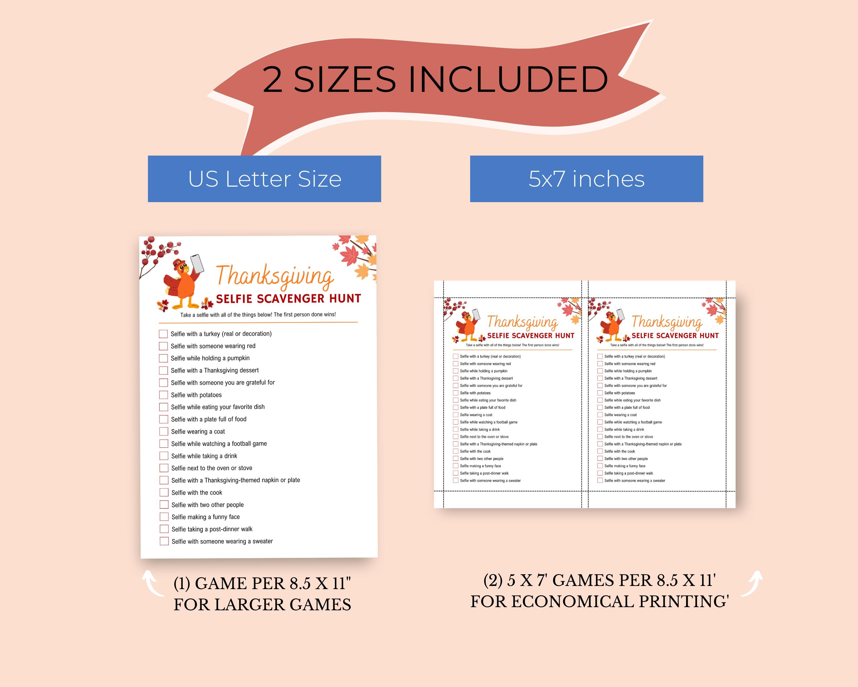 Thanksgiving Games Bundle, Family Thanksgiving Games, Friendsgiving ...