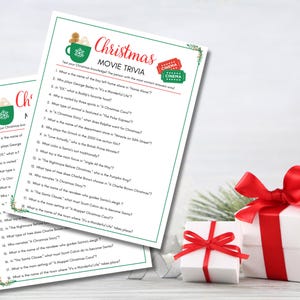 Christmas Movie Trivia Game, Christmas Trivia Printable Games ...