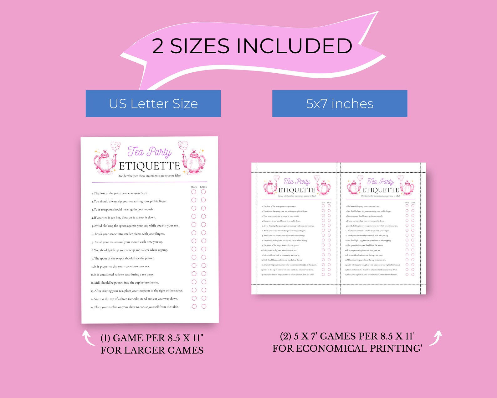 Tea Etiquette Game | Ladies Tea Party | Afternoon Tea Party | Tea Party ...