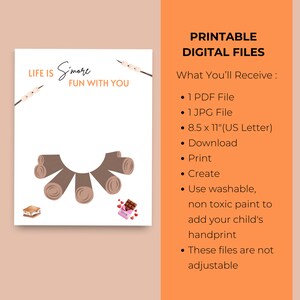 Campfire Handprint Art | Life is Smore Fun With You | Handprint Craft ...