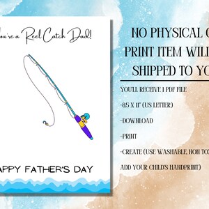 Fathers Day Handprint Art Printable | You're A Reel Catch Grandpa ...