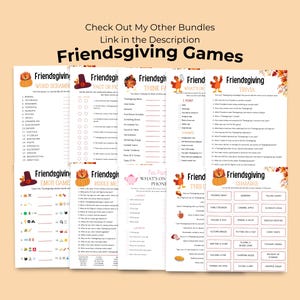 Thanksgiving Games Bundle | Thanksgiving Games Printable | Thanksgiving ...