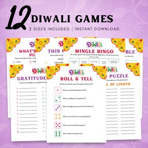 Diwali Games Bundle, Indian Games, Diwali Activity, Festival of Lights ...