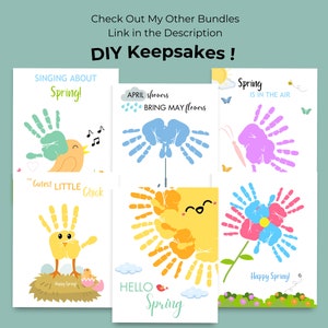 Spring Handprint | Spring Handprint Art | Hello Spring | Handprint ...