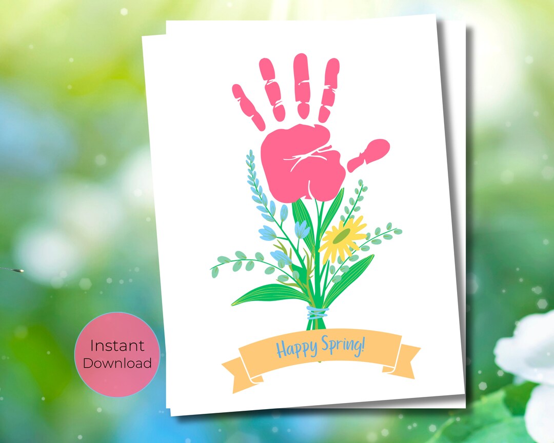 Flower Handprint | Flower Handprint Craft | Spring Handprint Art ...