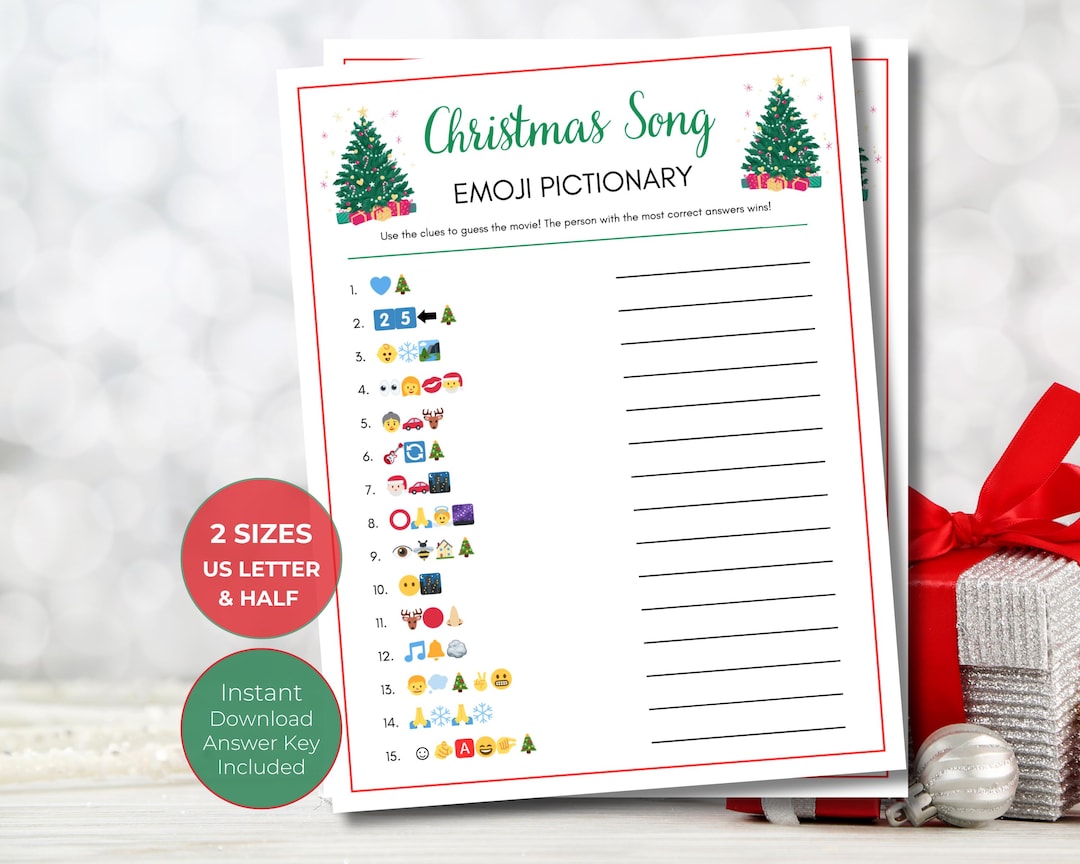 Christmas Song Emoji Game, Christmas Song Trivia, Christmas Emoji Game ...
