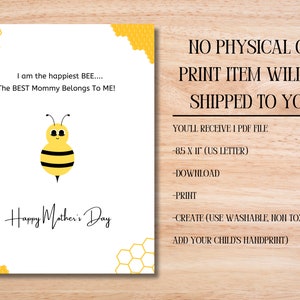 DIY Handprint Mothers Day Gift | Handprint Keepsake for Mom | Kids ...