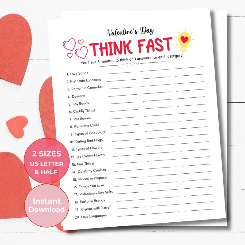 Valentines Games - Etsy