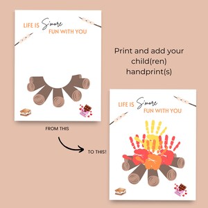 Campfire Handprint Art | Life is Smore Fun With You | Handprint Craft ...