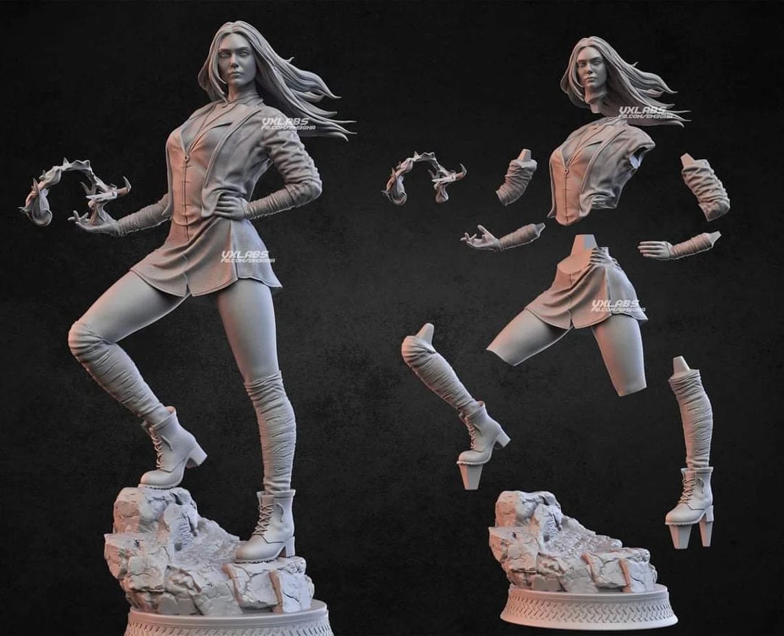 Scarlet Witch Stl File- Elisabeth Olsen- Wanda Vision Original Series ...