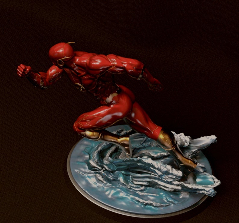 Flash Stl File 3D Print 3D Design Comics Character 3D Justice League - Etsy