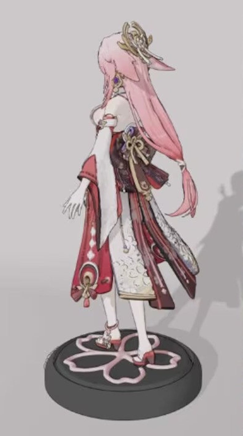 Yae Miko STL File - Genshin Impact , 3D Print File, Anime Digital ...