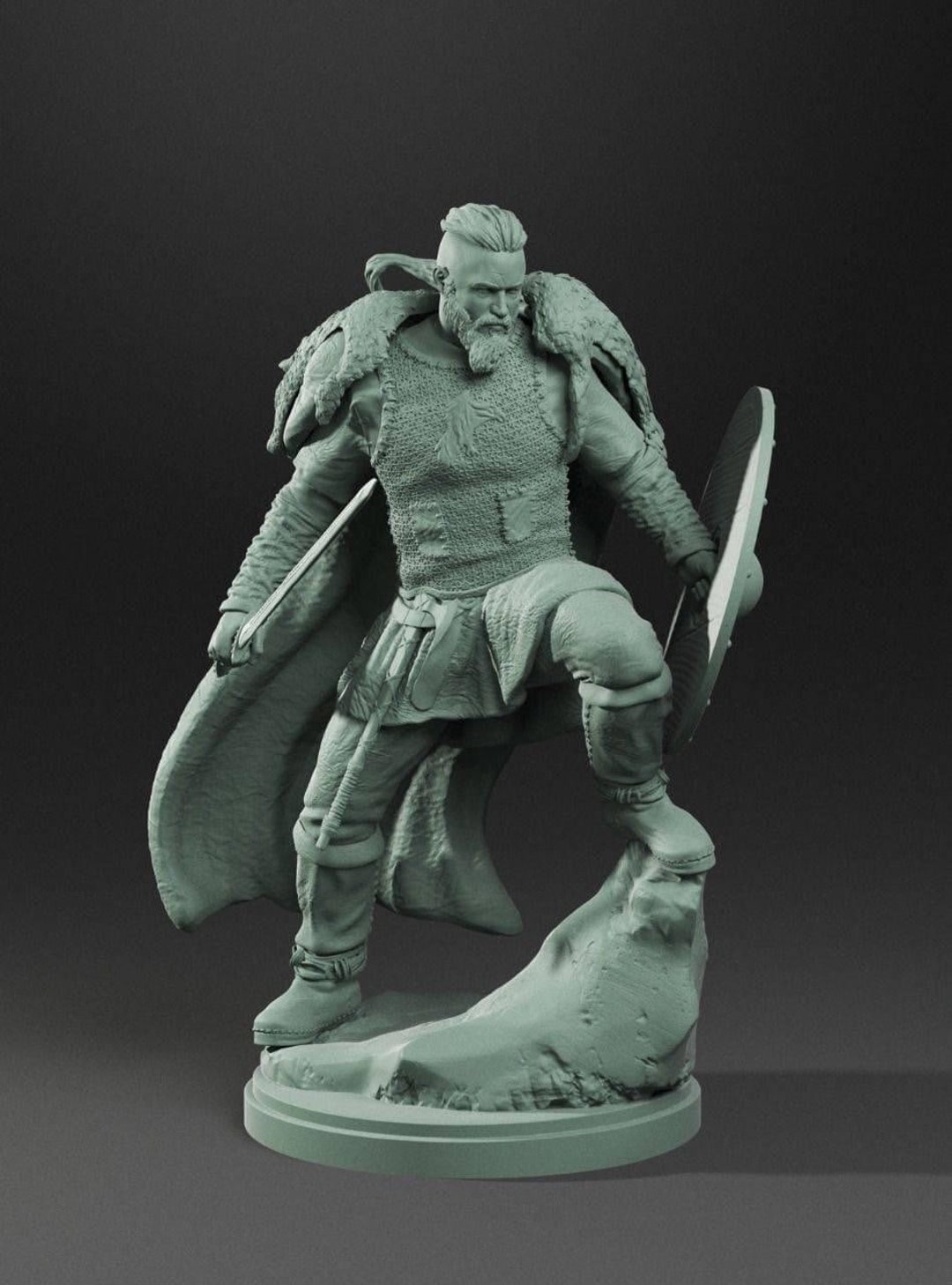Ragnar Lodbrok STL- the Viking King 3D Print- King Ragnar Lothbrock ...