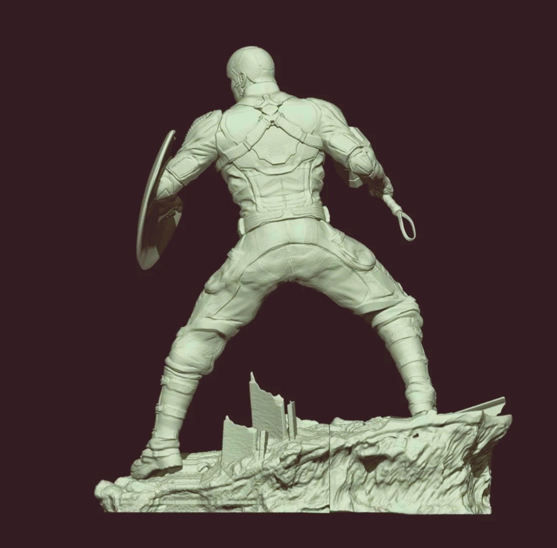 Captain America Stl File 3D Print Superhero - Etsy