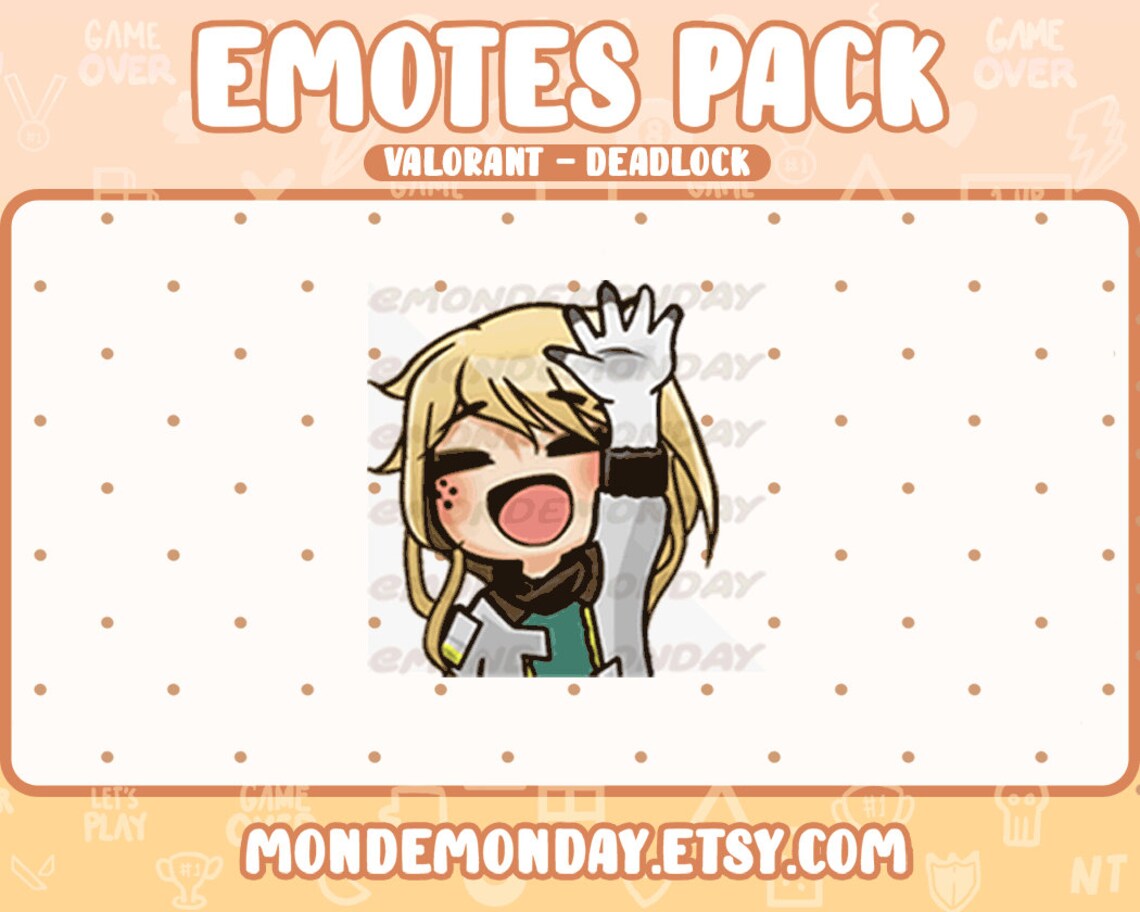 Deadlock - "waving" Animated Emote | Twitch, Discord, Youtube - Etsy