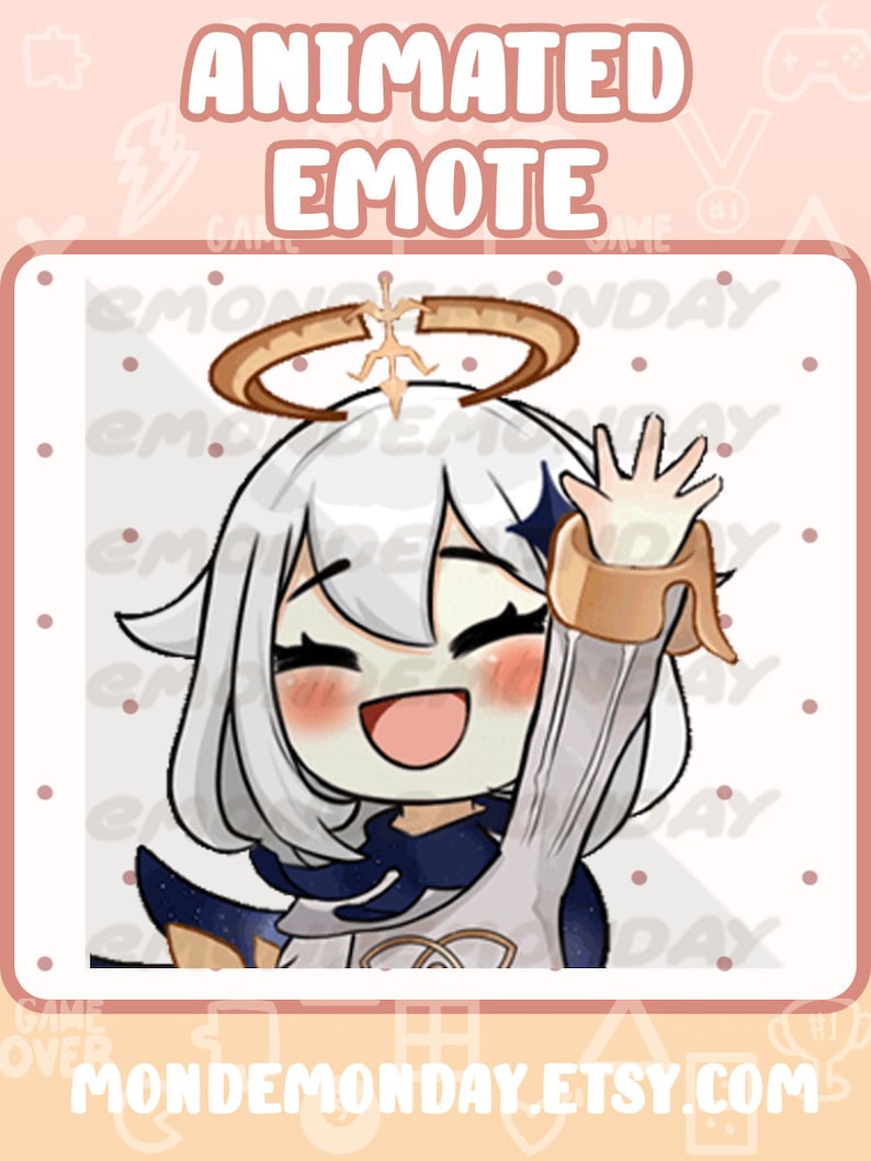 Animated Emote | Waving Paimon From Genshin Impact - Etsy