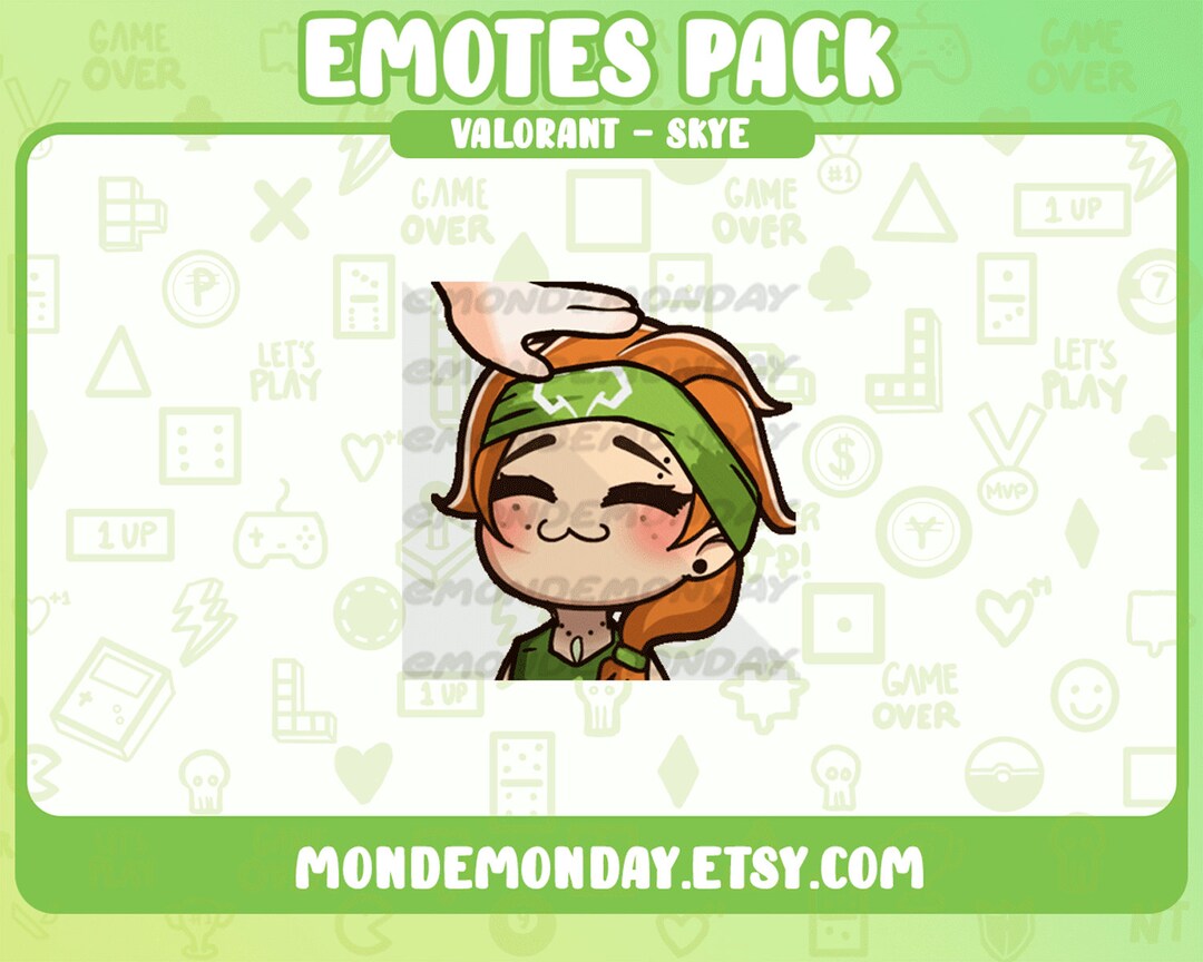 Skye - "head Pat" Animated Emote | Twitch, Discord, Youtube - Etsy