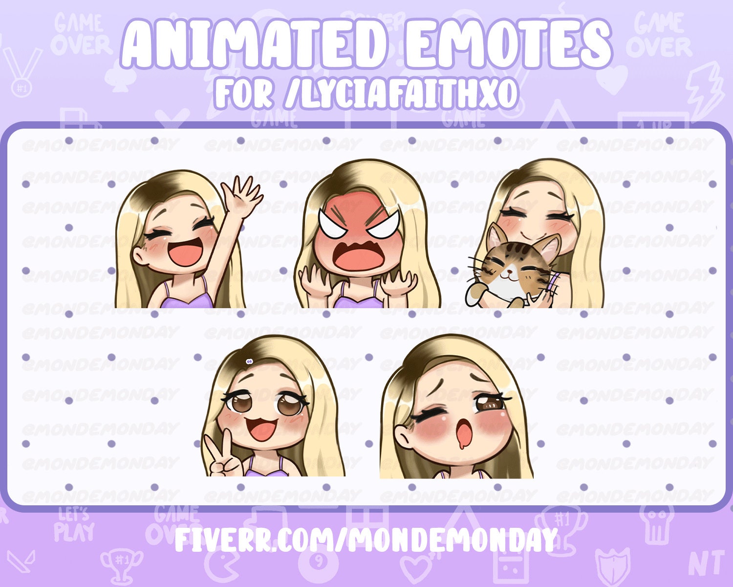 Custom Animated Emotes for Twitch Discord and Youtube - Etsy Canada