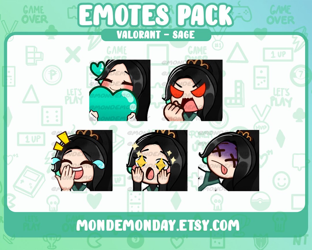 Sage - Valorant Expression Emotes | Twitch, Discord, Youtube - Etsy