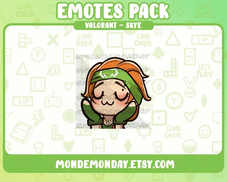 Skye Emote animado UwU / Twitch, Discord, YouTube - Etsy México
