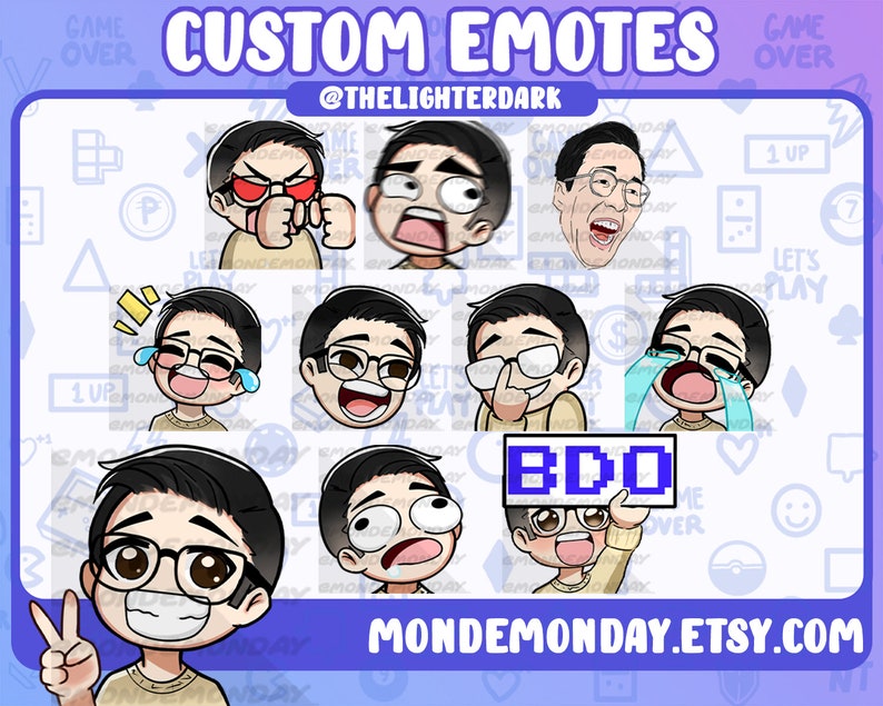 Custom Emotes for Twitch, Discord and Youtube - Etsy