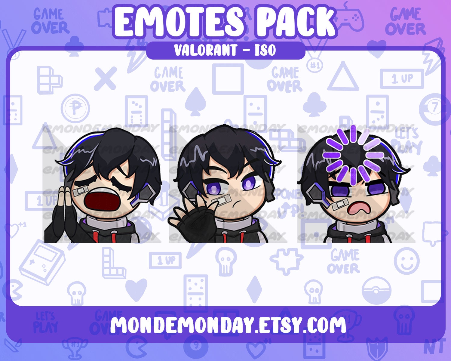Iso - 3x Valorant ANIMATED Emotes Bundle B | Twitch, Discord, Youtube ...
