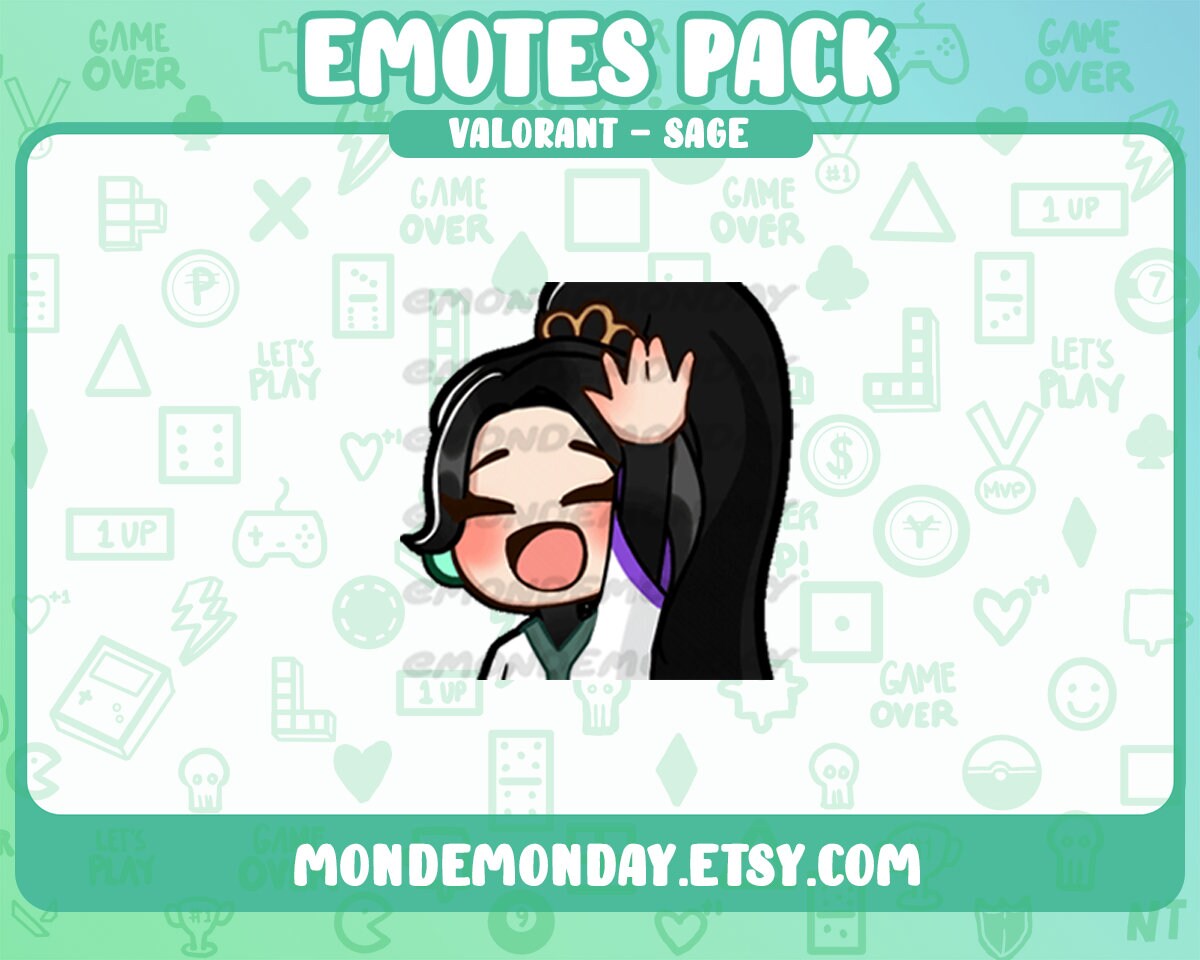 Sage waving Animated Emote Twitch Discord - Etsy