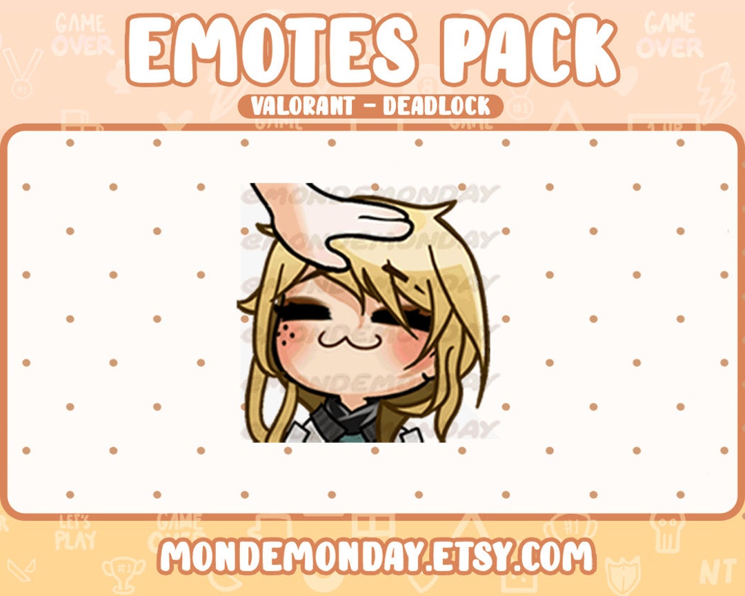 Deadlock - "headpat" Animated Emote | Twitch, Discord, Youtube - Etsy