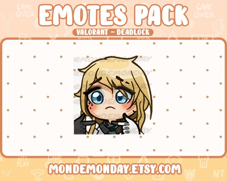 Deadlock - Cute Animated Emote | Twitch, Discord, Youtube - Etsy