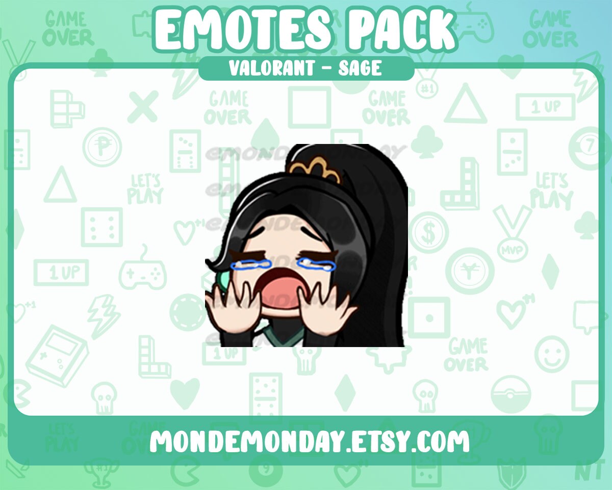 Sage cry Animated Emote Twitch Discord - Etsy