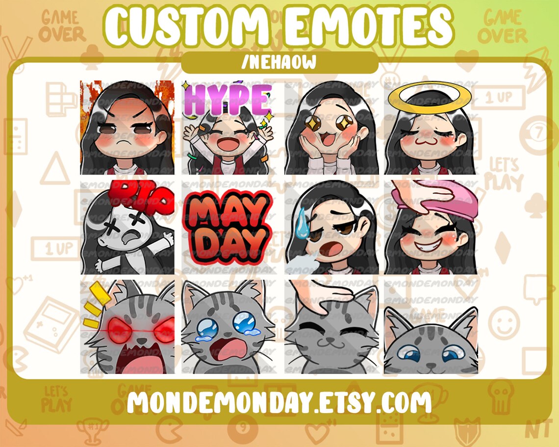 Custom Emotes for Twitch, Discord and Youtube - Etsy