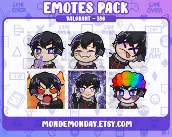 ISO VALORANT Emotes, Valorant Agent Emotes, Twitch Discord Youtube ...