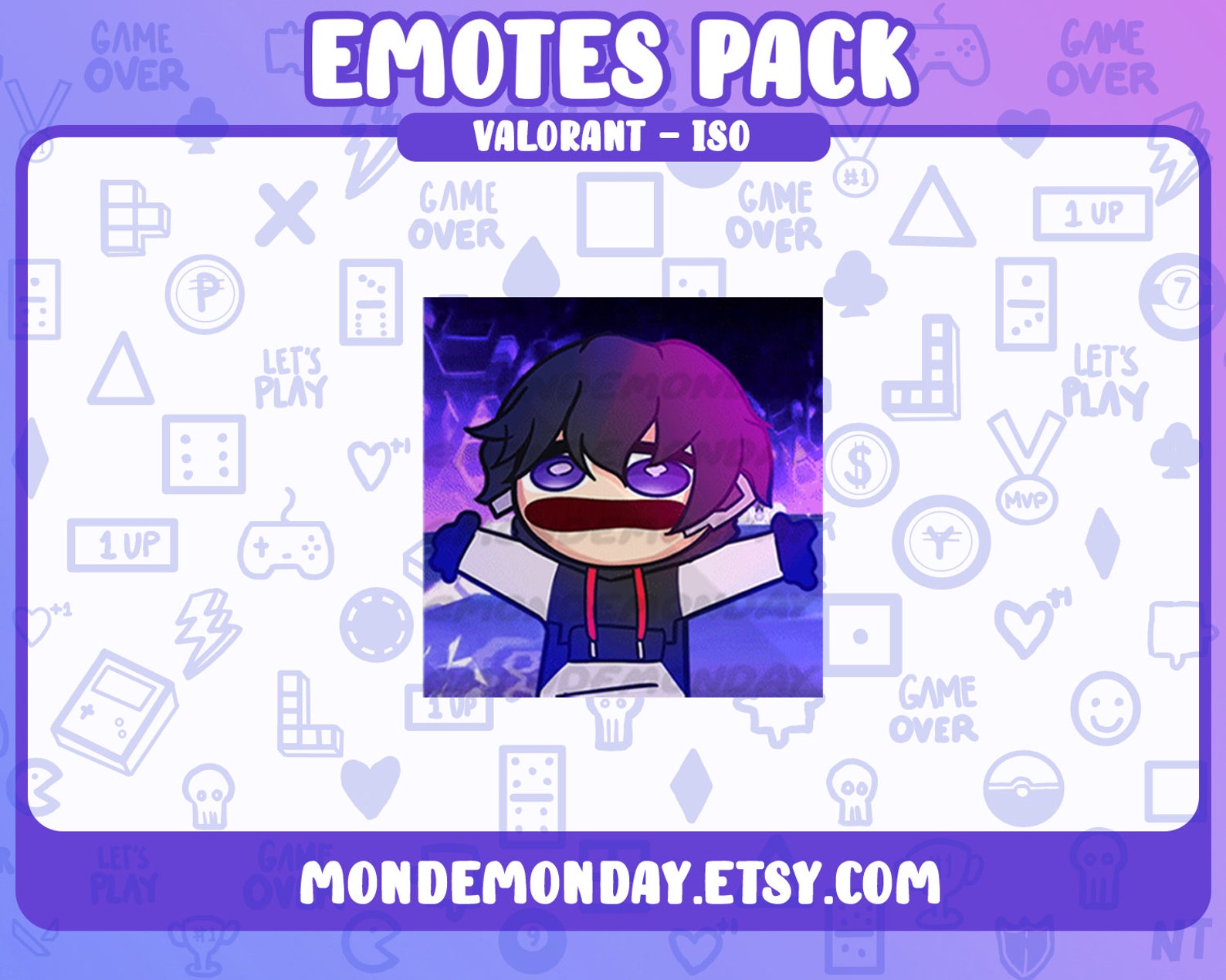 Iso - "infinity" Animated Emote | Twitch, Discord, Youtube - Etsy